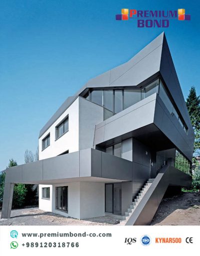 Composite facade with modern design - Premium bond